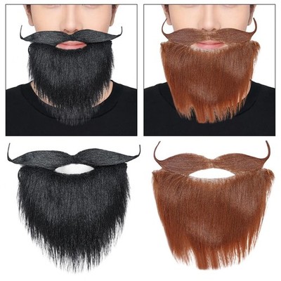 Fake Beard Fancy Dress Makeup Mustache for Festival Women Men Halloween ...