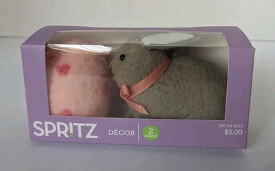Target Spritz Easter Duo Bunny & Egg Set Felt Figure Spring 2024 | eBay