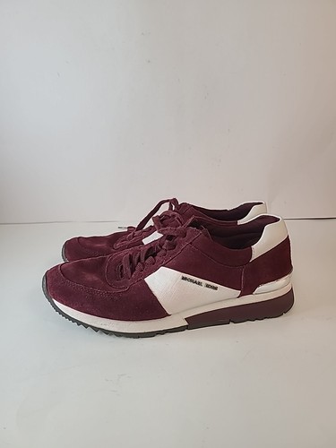 Michael Kors Women's Allie Trainer Sneakers Shoes Merlot Size 9.5 M Red ...