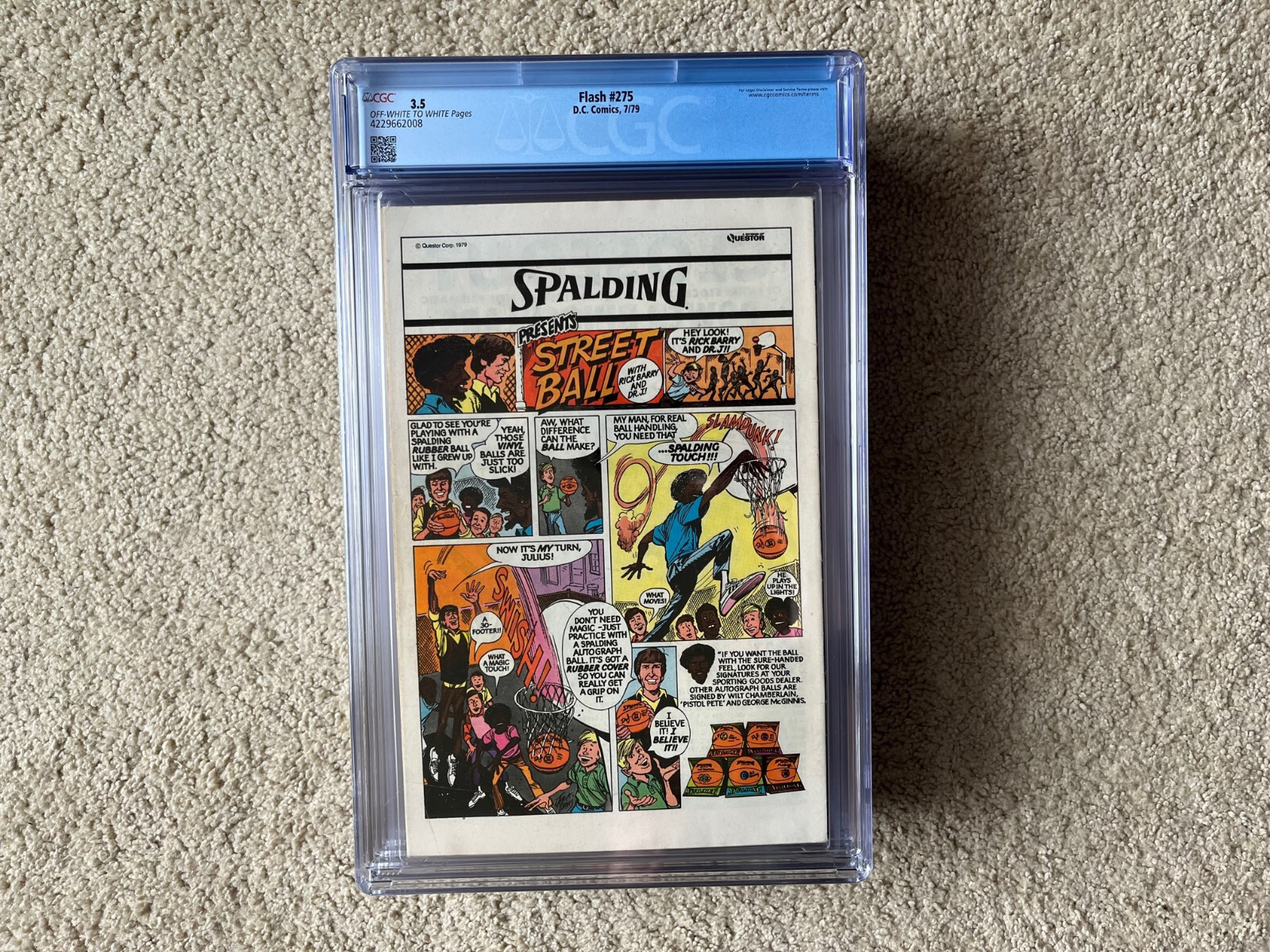 Flash #275 1979 CGC 3.5 Death of Iris Allen Cary Bates classic Giordano ...