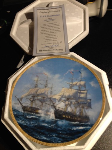 Hamilton Collection AMERICA'S GREATEST SAILING SHIPS Plate U.S.S ...