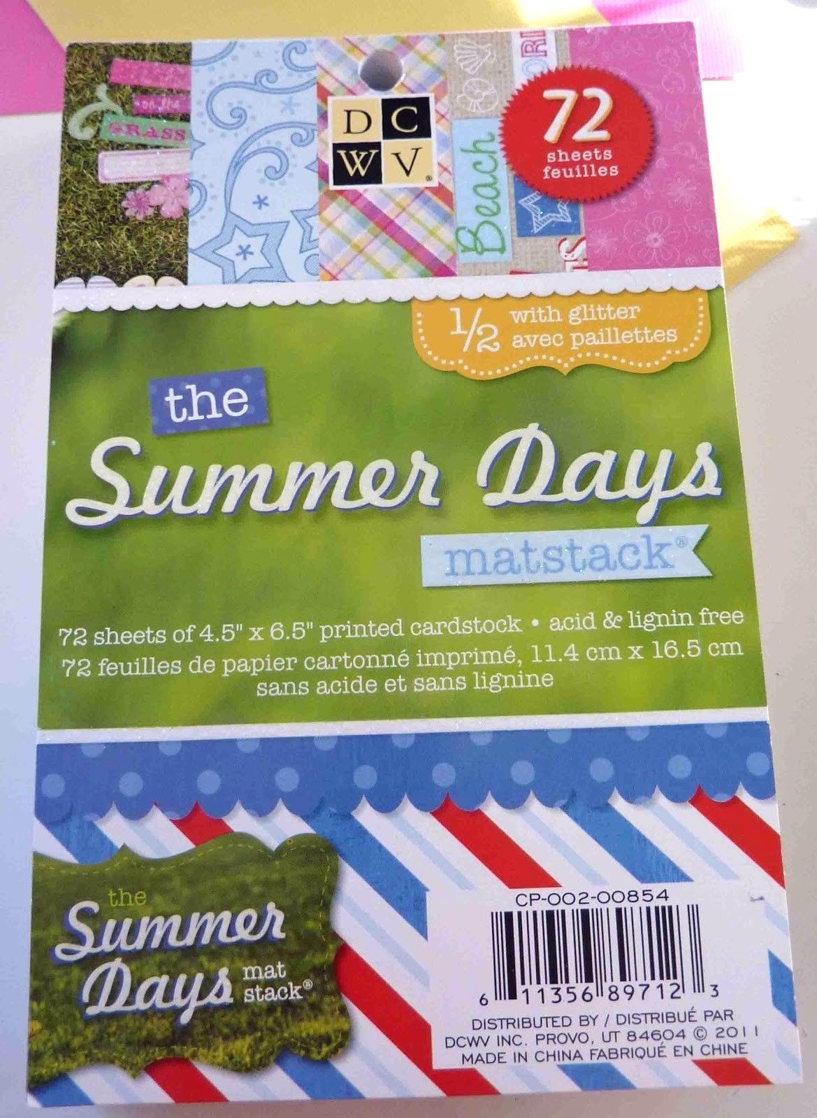 DCWV The Summer Days 72 Sheets 4.5" x 6.5" Matstack, NEW | eBay