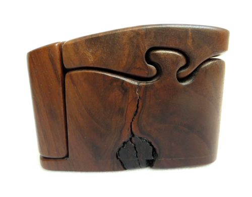 DON RUPARD SIGNED CARVED BURL WOOD 4-PIECE PUZZLE/TRINKET BOX | eBay