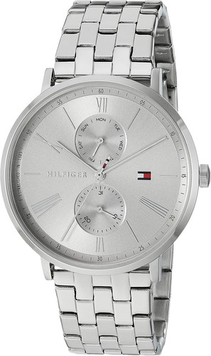 Tommy Hilfiger Damenuhr 1782068 Quarz Edelstahl Silber Zifferblatt 38mm ...