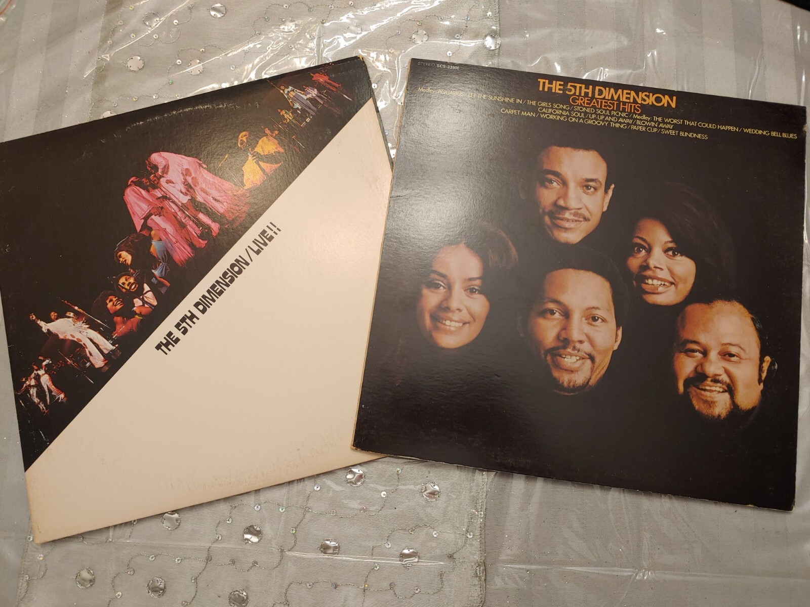 Set Of 2 The 5th Dimension Live! & Greatest Hits 12" LPs Vinyl Album | eBay