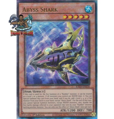 Yugioh! 1x Abyss Shark RA03-EN030 Ultimate Rare 1st Ed NM | eBay