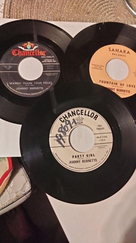 3 Johnny Burnette rare 45s | eBay