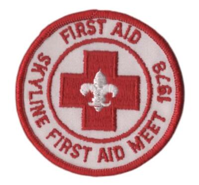 1978 First Aid Skyline Fistr aid meet BSA Patch RD Bdr. [VA-5361] | eBay