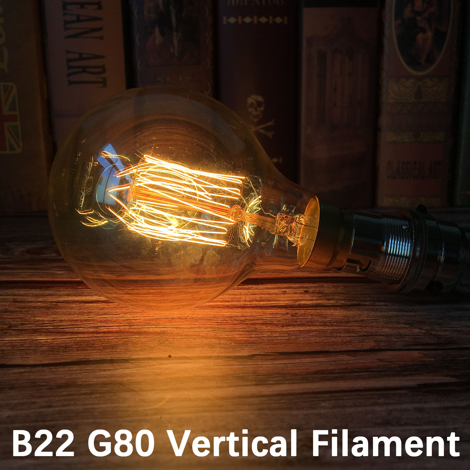 Rustic Dimmable Filament Light Bulbs Decorative Bayonet Edison Globe ...