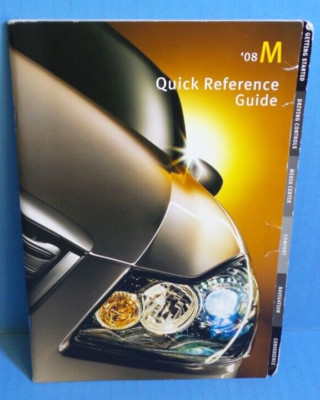 08 2008 Infiniti M45/M35 owners manual reference guide | eBay