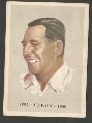 Art ? Juan Domingo Peron Argentinian President Peronism Card 5 3/4" x 4 ...