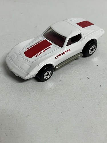 Matchbox 1979 Chevrolet Corvette Diecast Car White W/Red Stripe UNBOXED ...