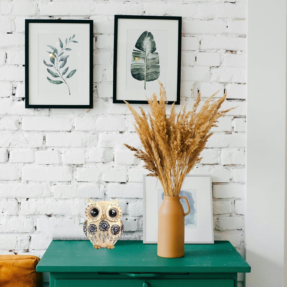 The Spiritual Living Owl Statue for Good Luck howpiece for Home Decor ...
