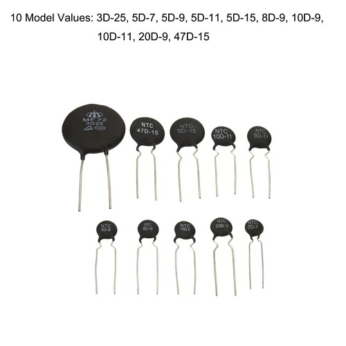 81pcs NTC Thermistors Resistors 3950 10 Values Inrush Current Limiter ...