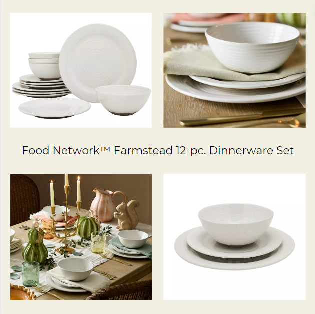 ON SALE!! Food Network™ Farmstead 12-pc. Dinnerware Set | eBay