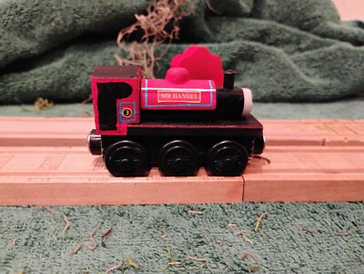Thomas wooden railway CUSTOM SIR HANDEL Narrow Gauge RAILWAY SERIES RED ...