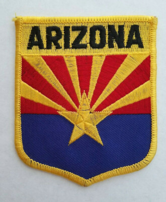 ARIZONA State Flag Patch Travel Souvenir Iron On Excellent Condition | eBay