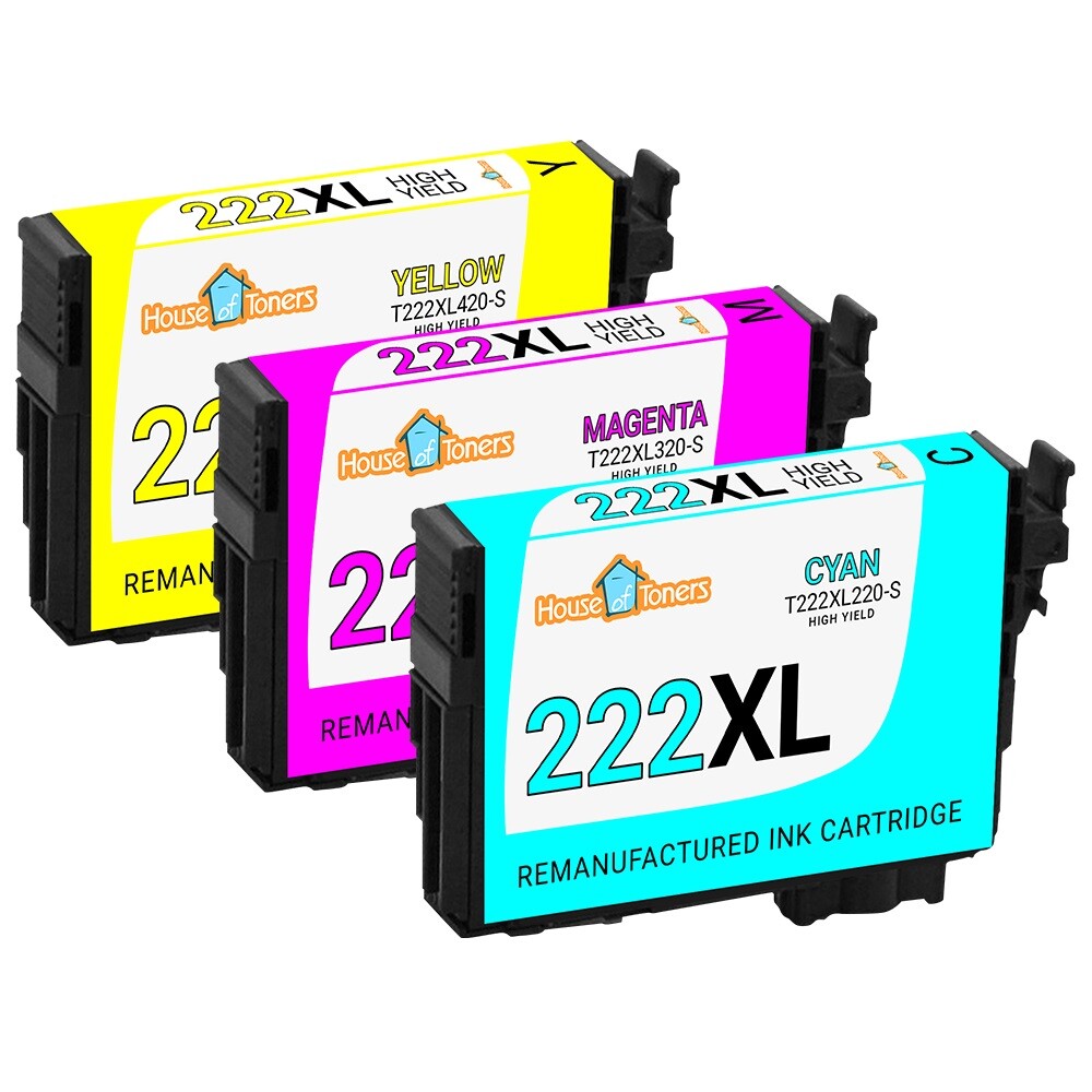 3PK T222 for Epson T222220 T222320 T222420 Ink Cartridges for Epson ...