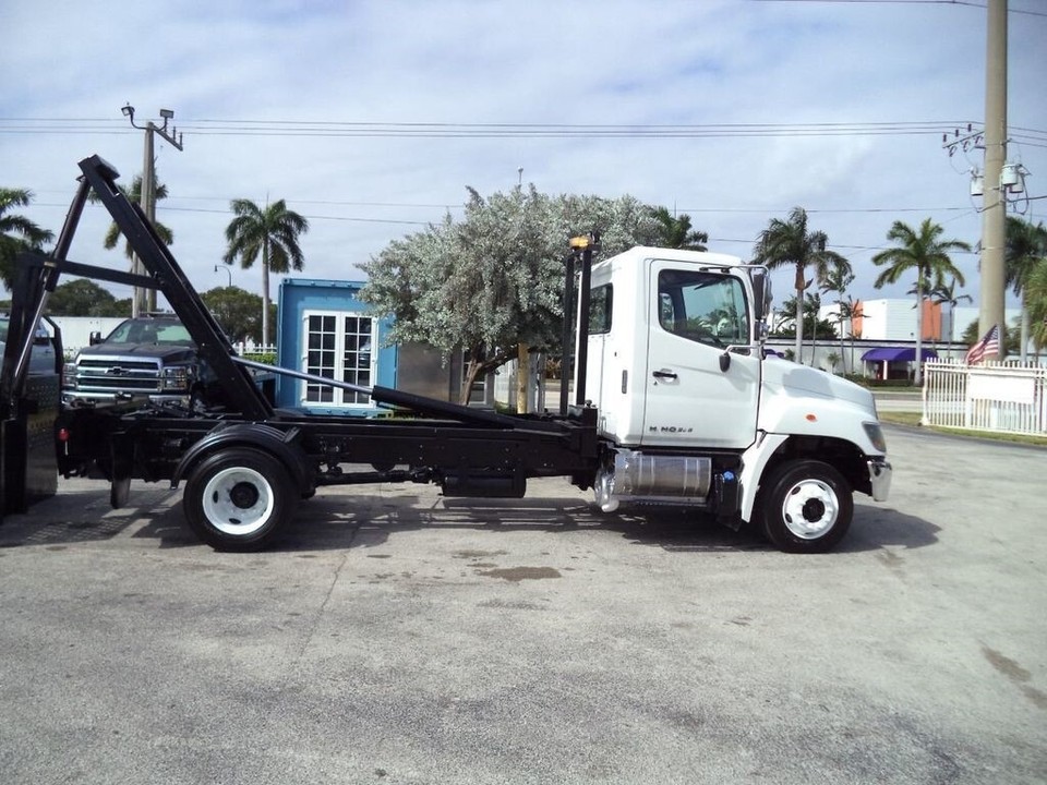 2017 HINO 258LP 16FT MILLER TITAN C-SERIES ROLLBACK ROLLOFF TOW TR ...