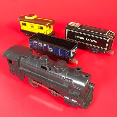 Marx Steam 198 Locomotive and 3 cars - 91257 Seaboard, Union Pacific ...