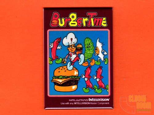 Mattel Intellivision Burgertime box art 2x3" fridge/locker magnet | eBay