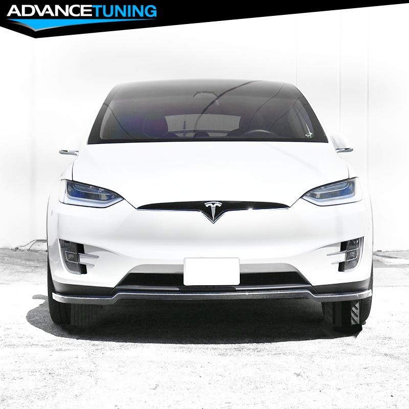 Fits 16-20 Tesla Model X MX Style Front Bumper Lip Spoiler Splitter ...