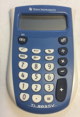 Texas Instruments TI-503SV Basic Calculator ElectronicsRecycled ...