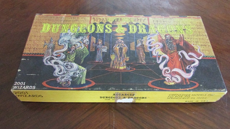 Advanced Dungeons & Dragons 12 metal miniatures Grenadier sets Pewter ...