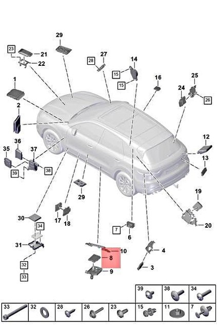 Genuine PORSCHE Cayenne 9YA Control Unit For Gateway PAB907468B for ...