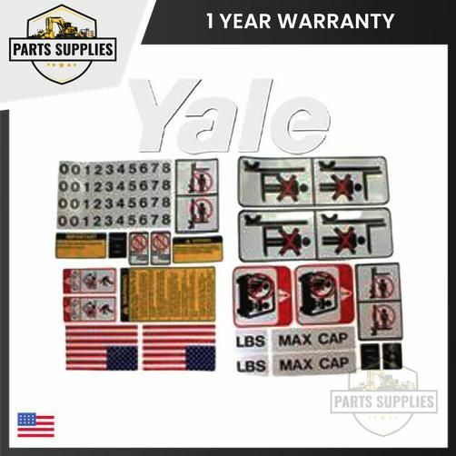 Yale Forklift Decal Gray Sticker with other Safety Decals (21 pcs ...
