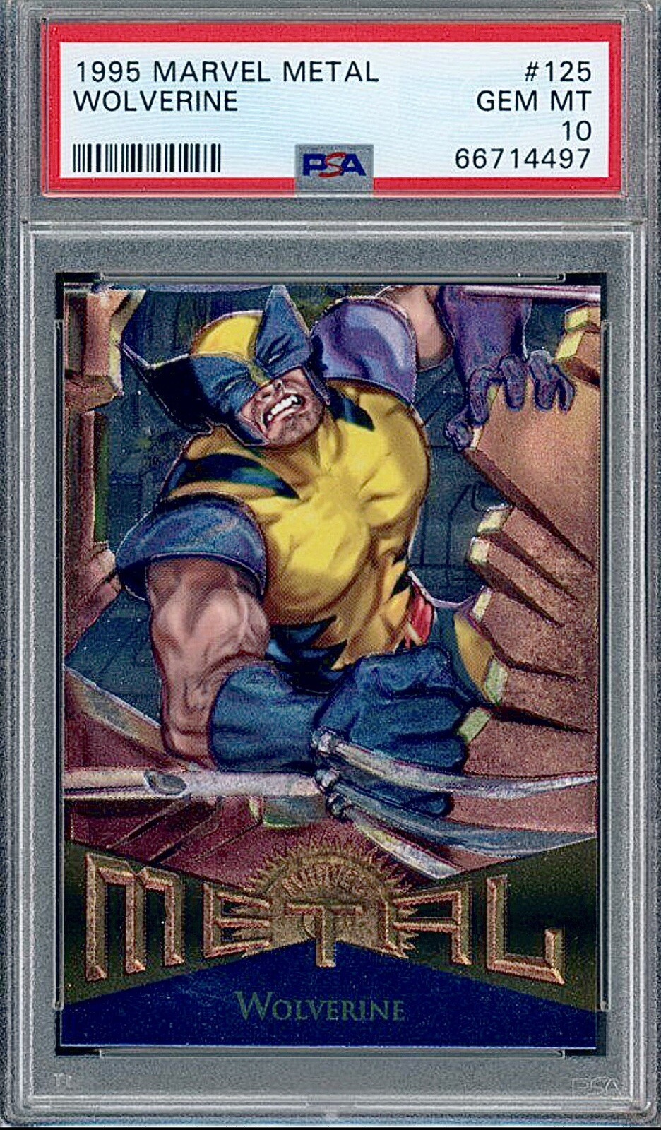 1995 Marvel Metal #125 Wolverine PSA 10 💎 🔥RARE🔥 | eBay