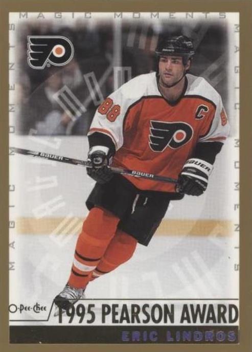 1999-00 O-Pee-Chee - Magic Moments Eric Lindros #282 1995 Pearson Award ...