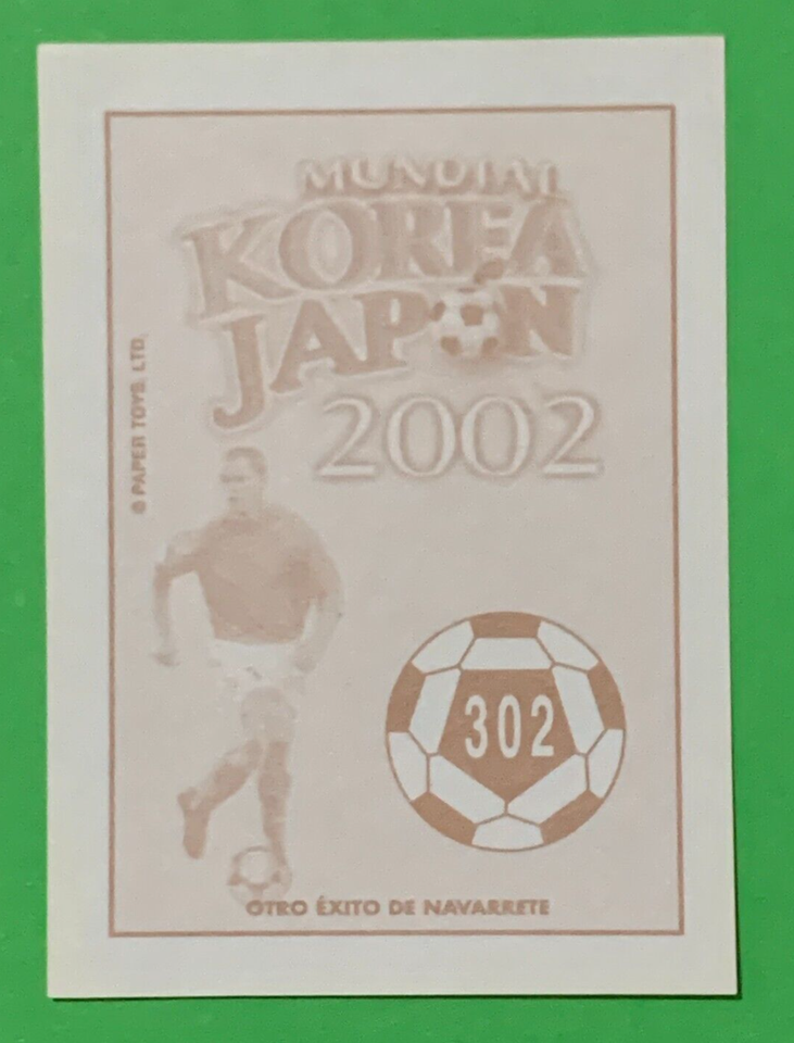 2002 Navarrete Korea Japan World Cup FIFA Face STICKER #302 NICOLAS ...