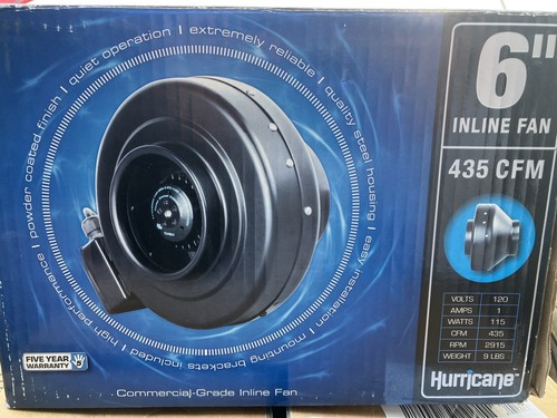 Hurricane 6" Inline Fan (435 CFM) | eBay