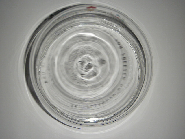 PYREX CLEAR GLASS ROUND CARAFE 3.50" WITH TABS & PINEAPPLE HEART TULIP ...