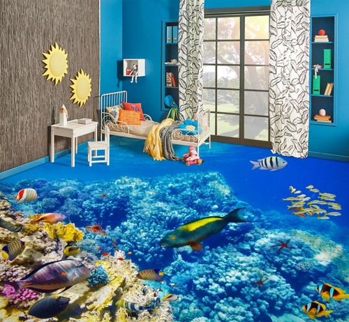 3D Ocean Coral 20245NA Floor WallPaper Murals Wall Print 5D AJ ...