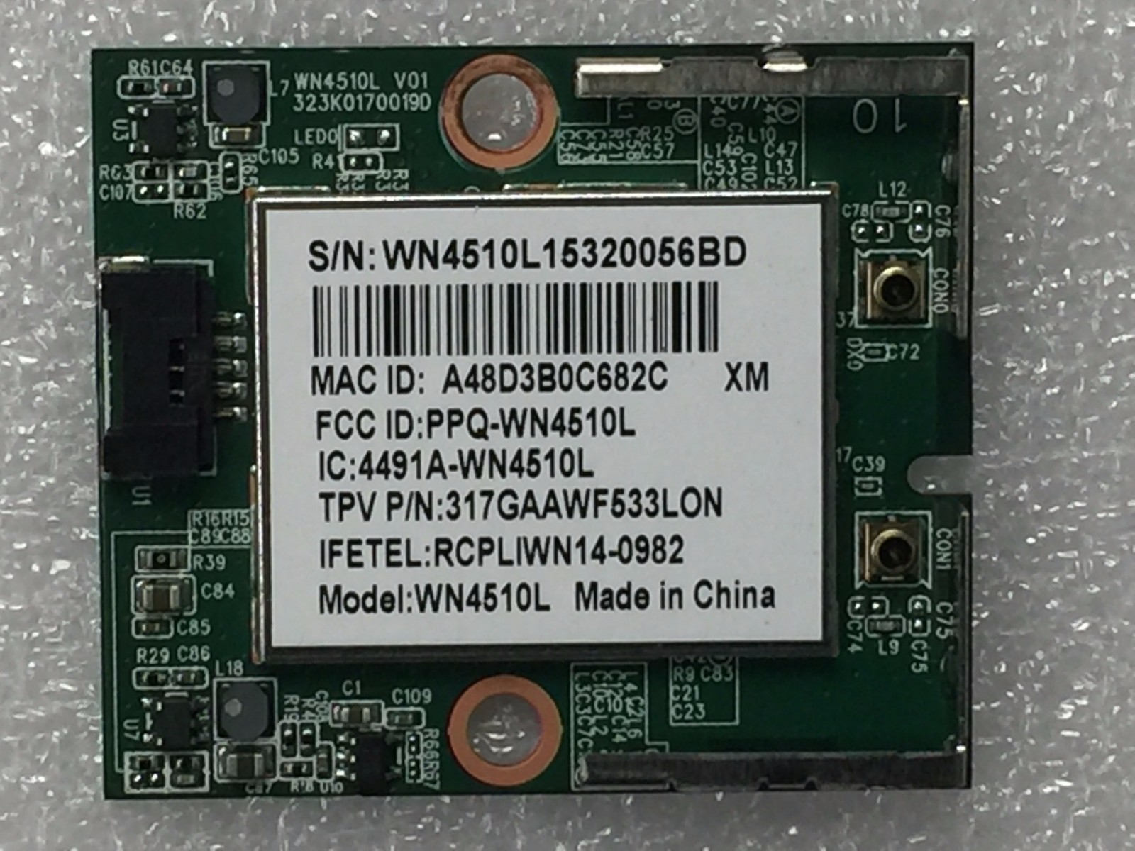 Vizio P502UI-B1E M50-C1 D50u-D1 D55u-D1 Wi-Fi Module WN4510L | eBay