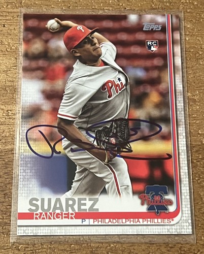 Signed 2019 Topps Ranger Suarez RC - In Person Auto GTP - Phillies All ...