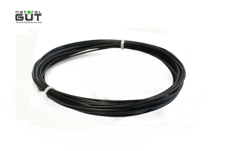 2 SETS NG 15G V5 100% Natural Gut Tennis Racquet Strings Black Resin ...