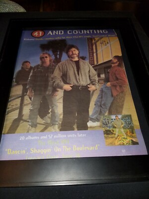 Alabama Sad Lookin' Moon Rare Original Radio Promo Poster Ad Framed! | eBay