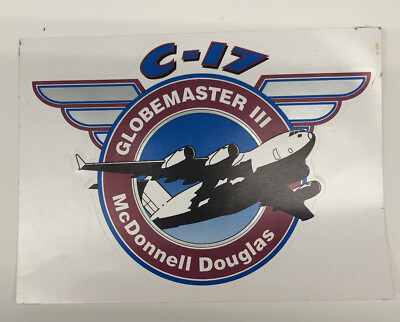Vtg McDonnell Douglas C-17 Globemaster III Air Mobility Command Sticker ...