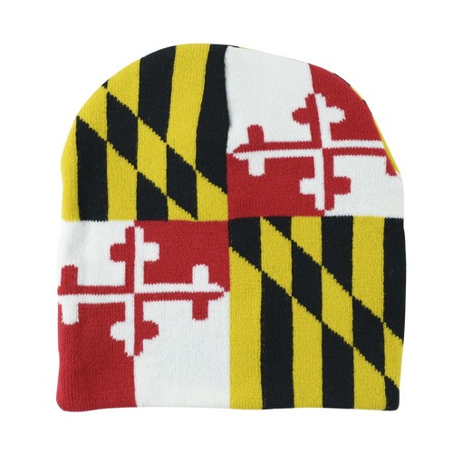 Maryland Flag Unisex Winter Beanie Warm Knit Hat Skull Cap Cold Weather ...