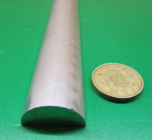 Aluminum Half Round Rod 1.00" Dia, x 1 Foot Length, 3 Units, 3 Ft | eBay