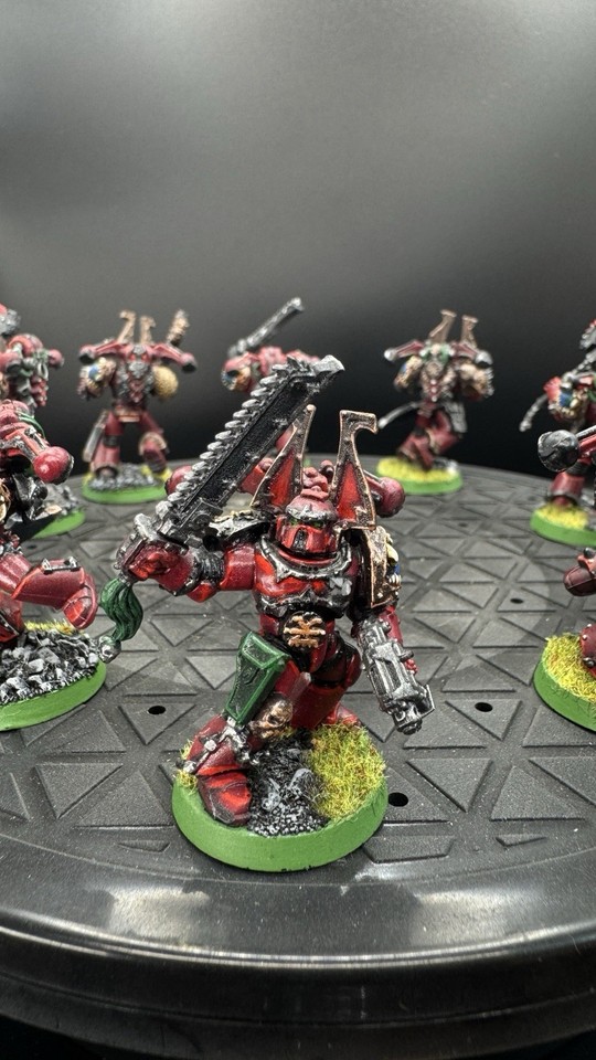 Warhammer 40k Khorne World Eaters Berserker Squad x10 Well Painted OOP ...