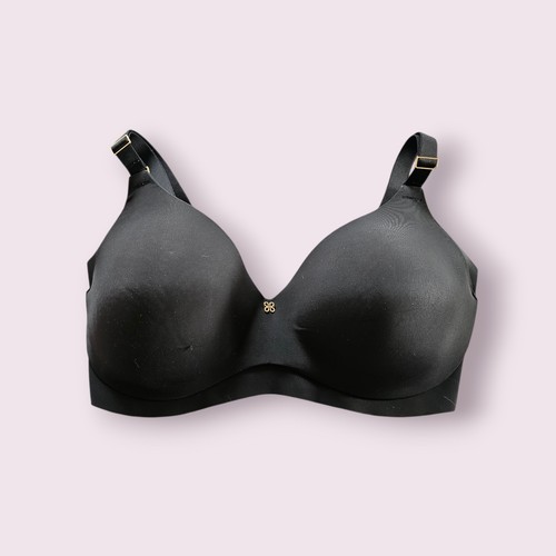 Honeylove Seamless Black Satin Nylon Bra Sz 34 DDD (F) | eBay