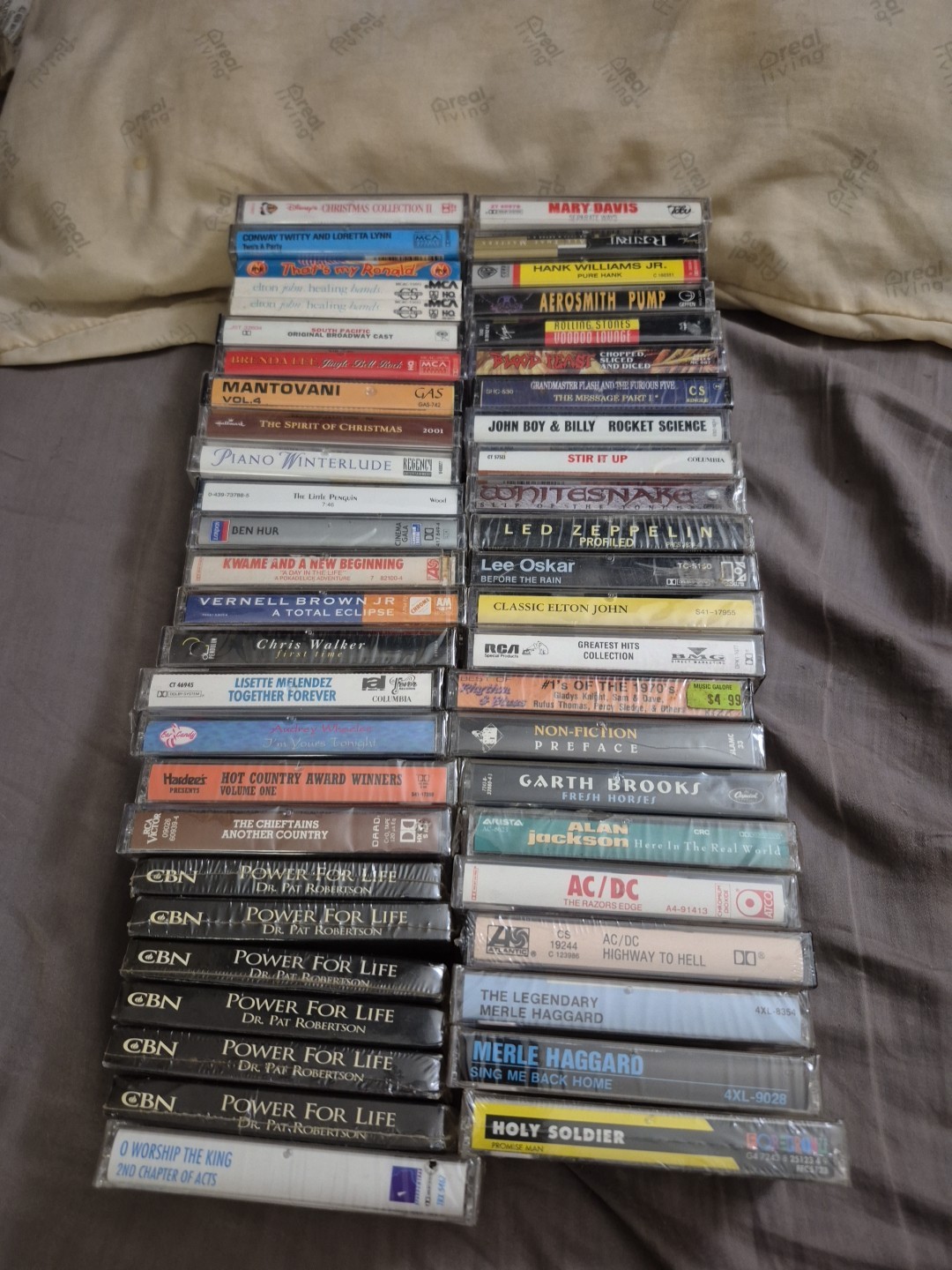 Lot Of 49 Cassette Tapes All Still Sealed Ac Dc Grandmaster Flash ...