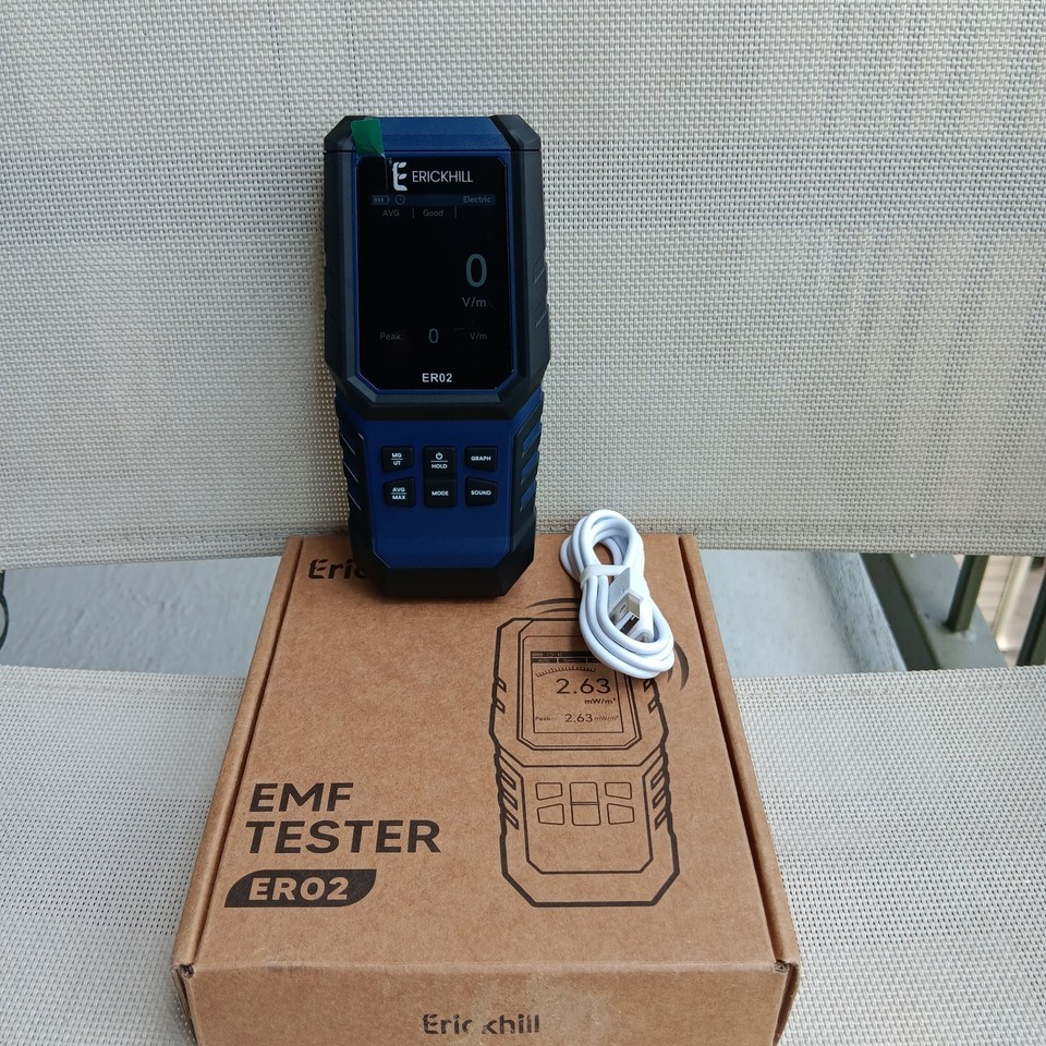 ERICKHILL ER02 EMF Meter Electromagnetic Field Radiation EF RF MF Detector Tool | eBay