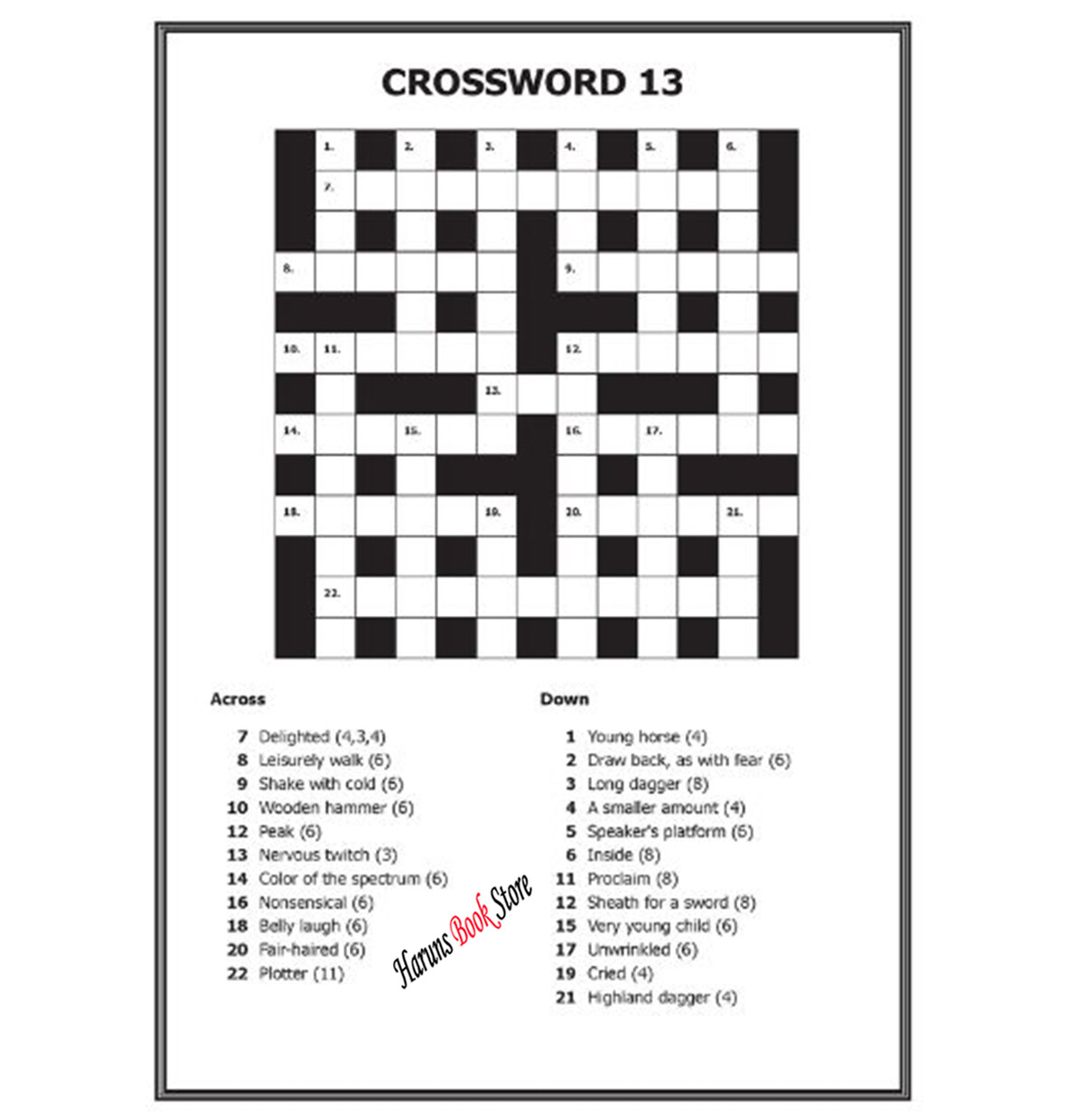 A4 Crossword Mega Large Print Books Book Trivia 39 Puzzles In Each