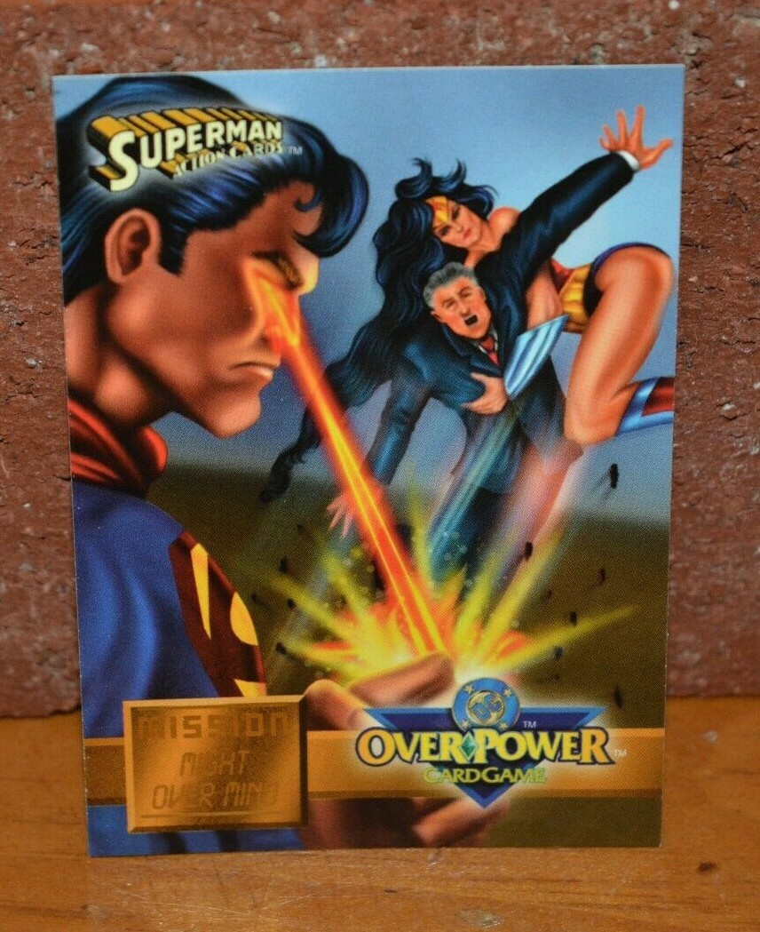 DC COMICS OVERPOWER TRADING CARD SUPERMAN / WONDER WOMAN 2 OF 7 | eBay