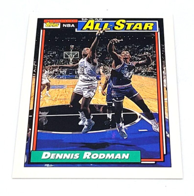 1992-93 Topps Basketball Dennis Rodman All Star Detroit Pistons #117 | eBay